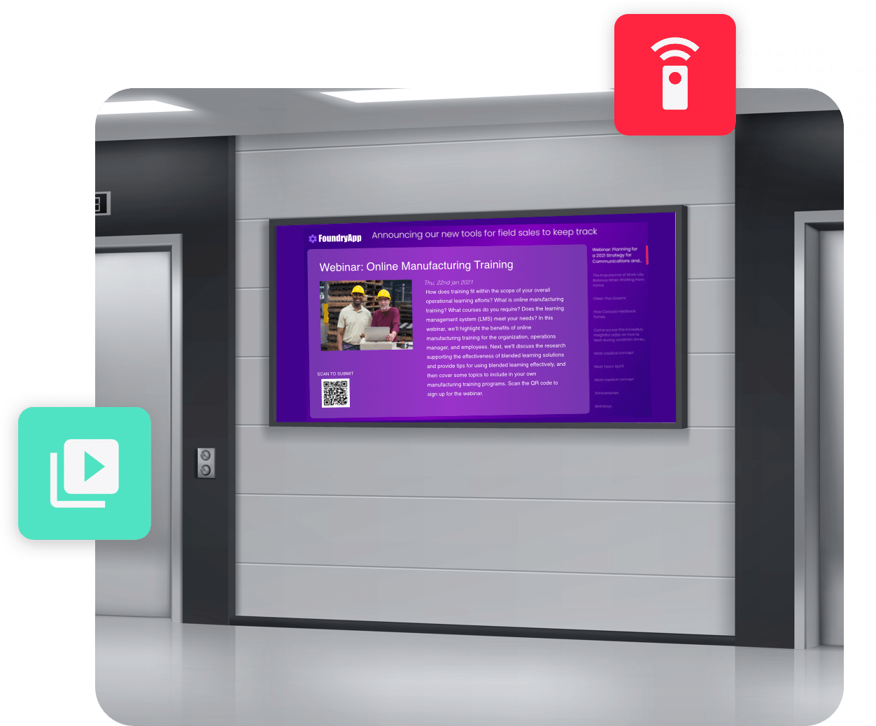 HubEngage: Interactive Workplace Digital Signage Platform