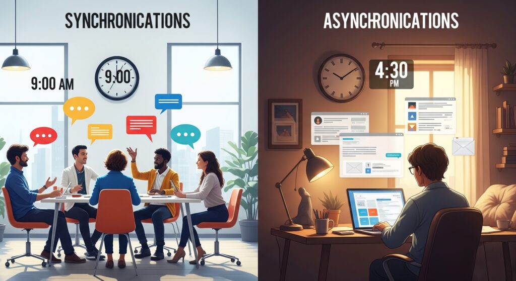 Synchronous vs Asynchronous Communication: Key Differences- HubEngage